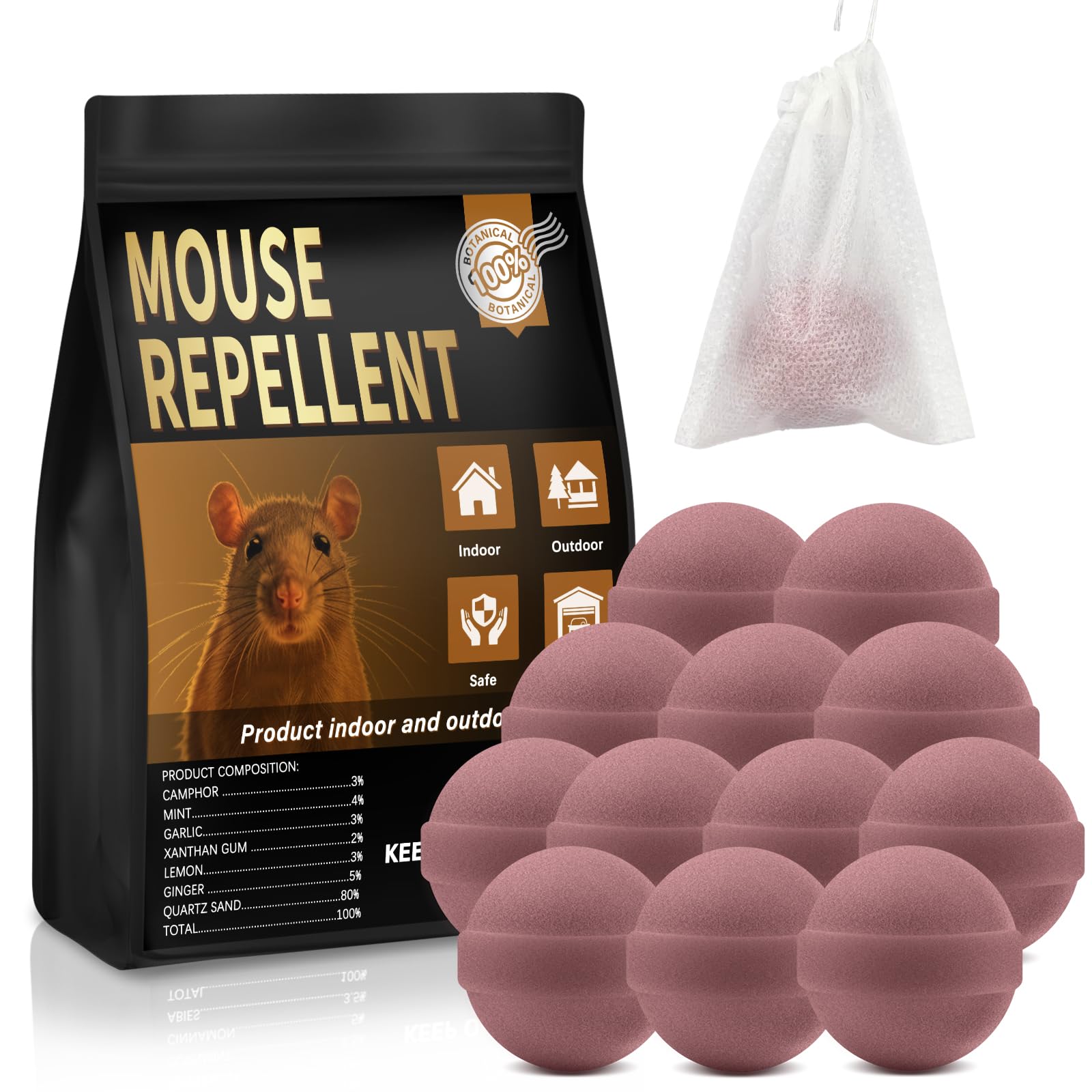 Amazon.com: Dark Master Rodent Repellent,Mouse Repellent Balls ...
