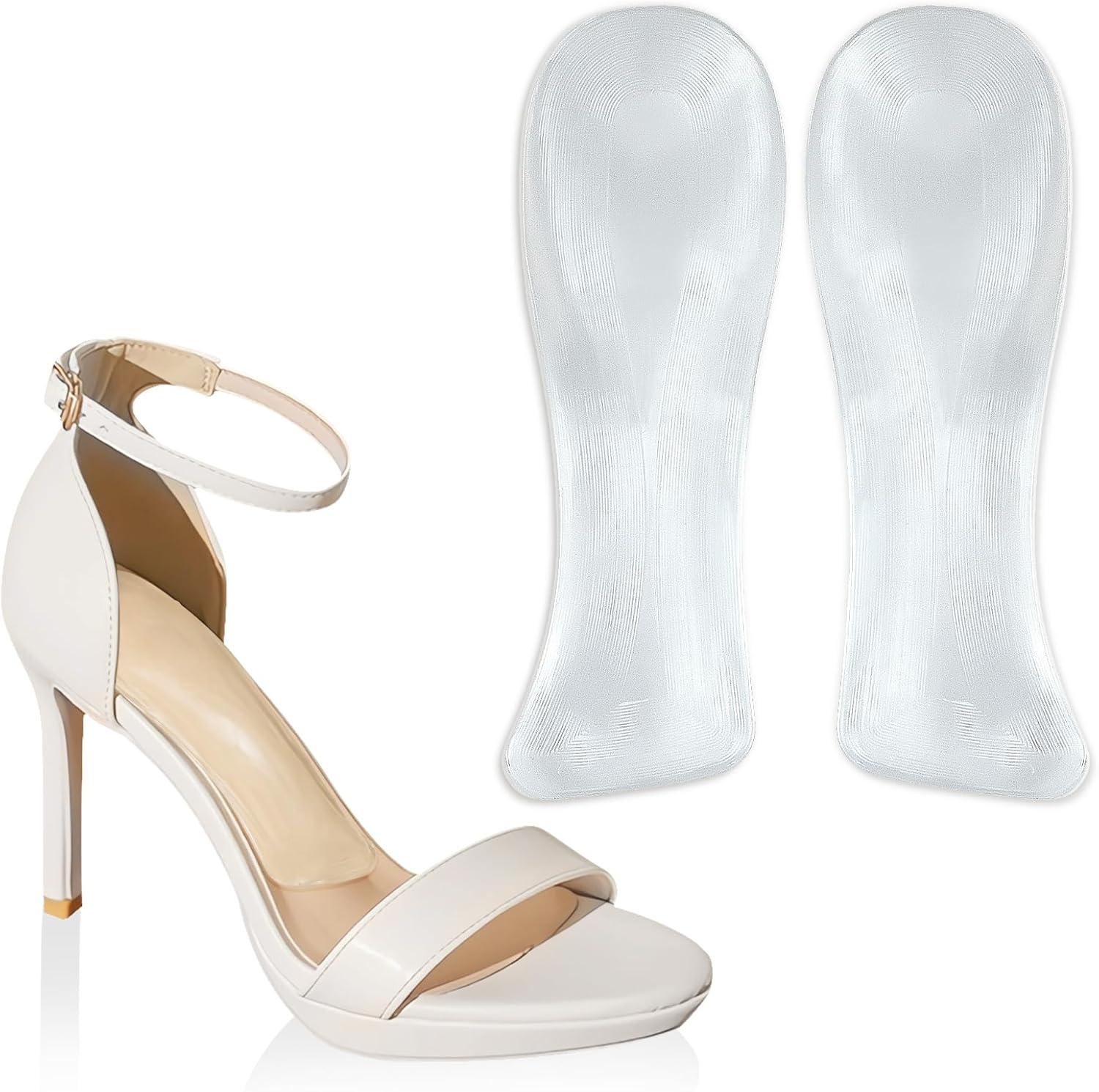 Amazon.com: Heel Inserts for Women - Weight Shifting Insoles for High ...