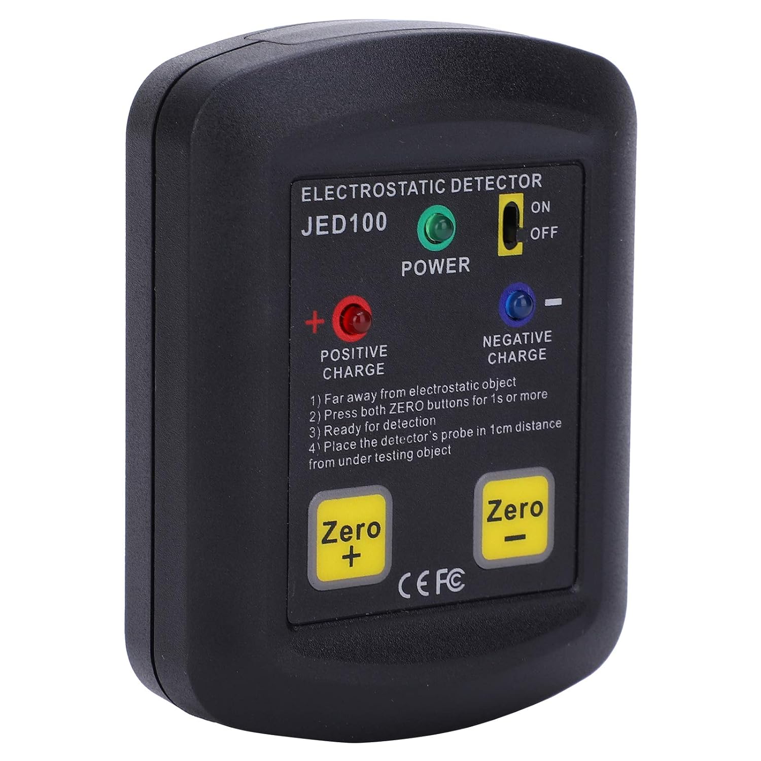 Hand-held Static Meter, Positive & Negative Charge Dual Indicator ...