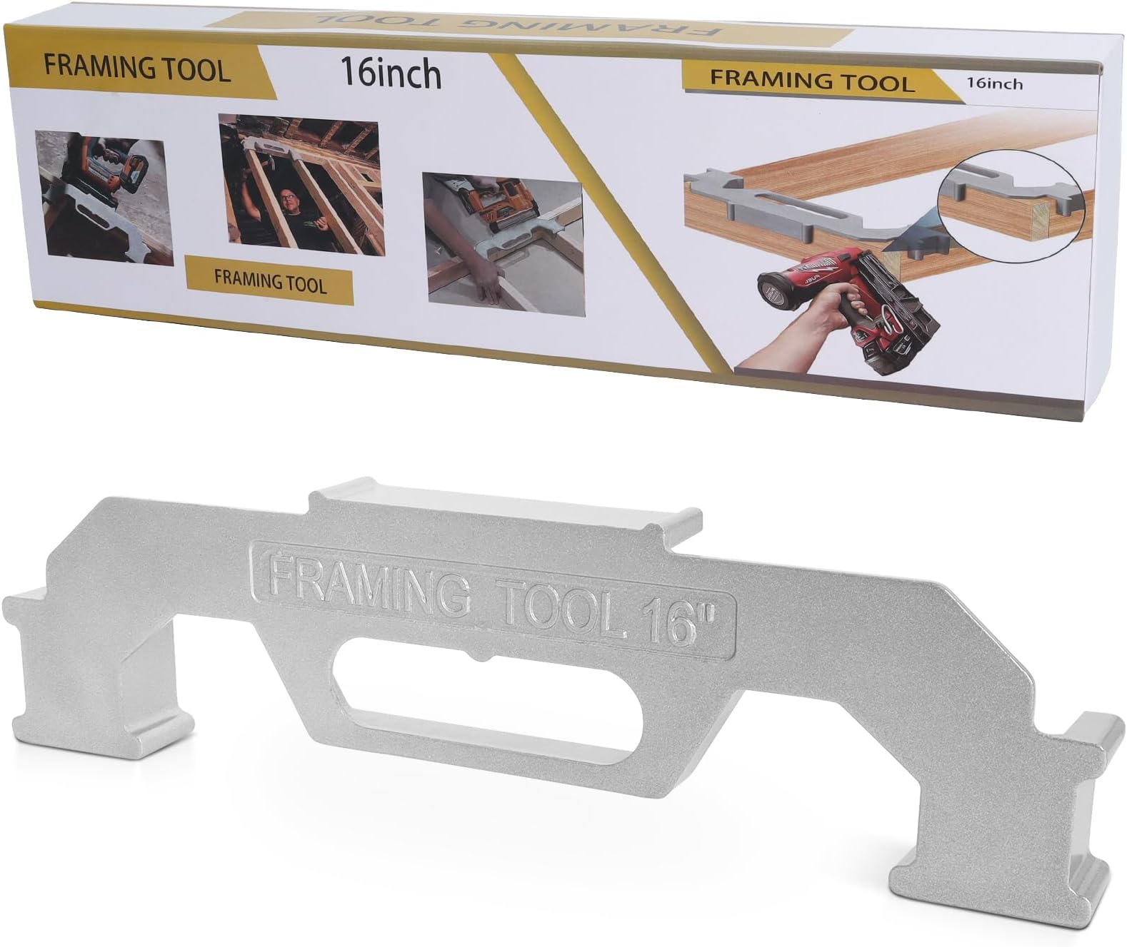 Framing Tools, Stud Master 16 Framing Spacing Tool, 16 Inch On-Center Framing Tool, Premium Cast ...