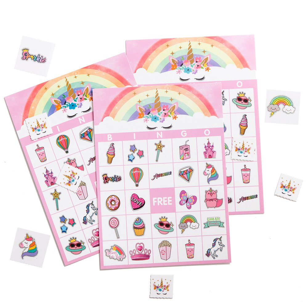 Unicorn Bingo Free Printable Print Ready Colorful Unicorn Bingo Card