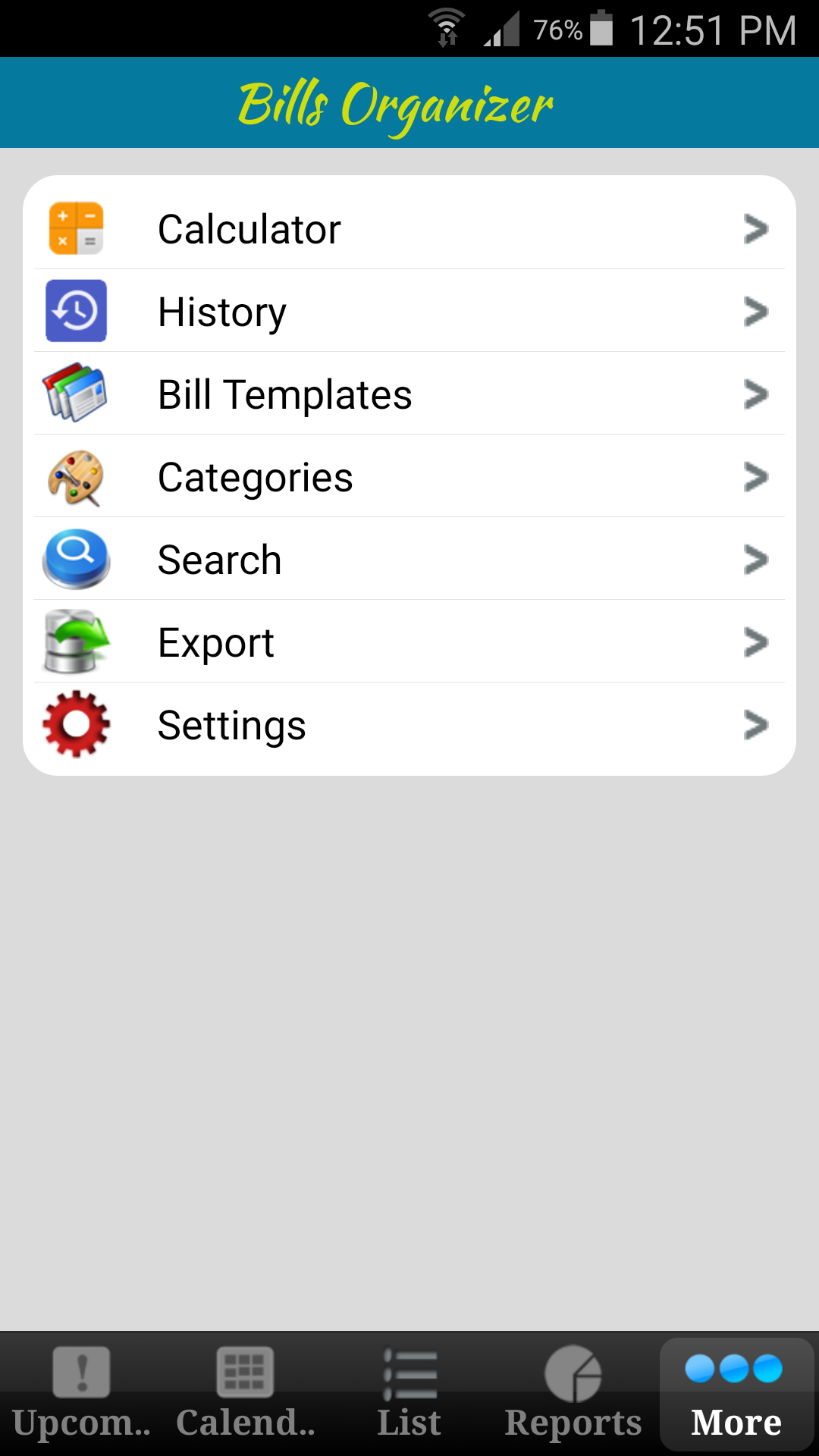 Bills Organizer Free - App on Amazon Appstore