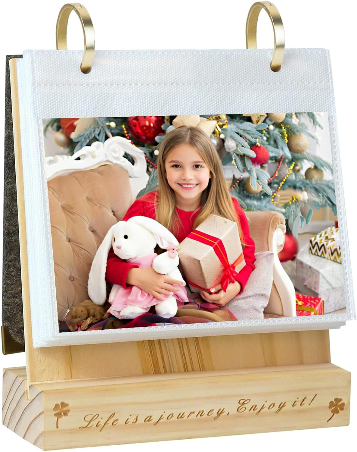 Amazon.com: ZEEYUAN 4x6 Photo Frame Flip Photo Album on Stand 4x6 ...