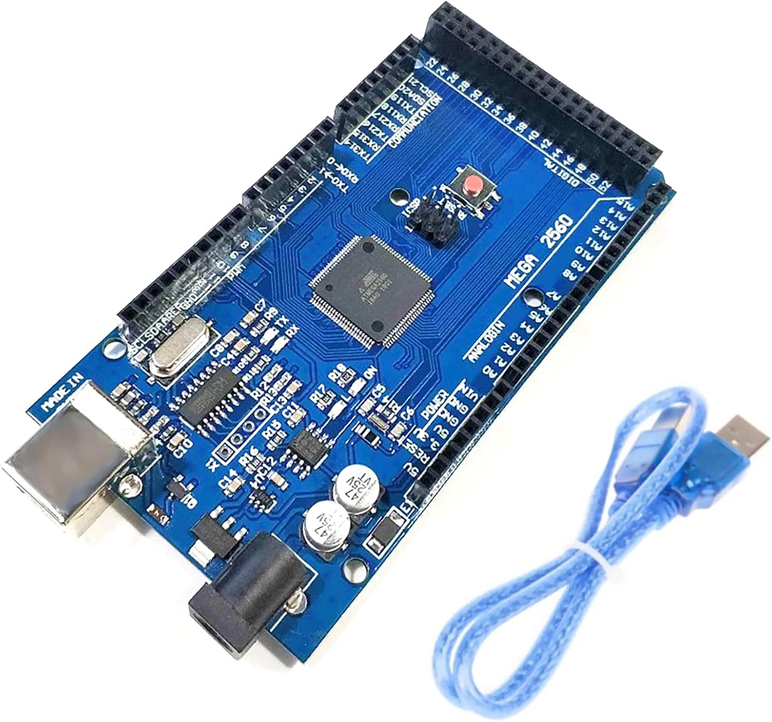 Amazon.com: MEGA2560 R3 Development Board, ATmega2560-16AU Chip, for ...