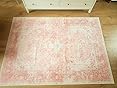 MUJOO Pink Runner Rugs for Bedroom Hallways Girls Washable Runner Rug ...