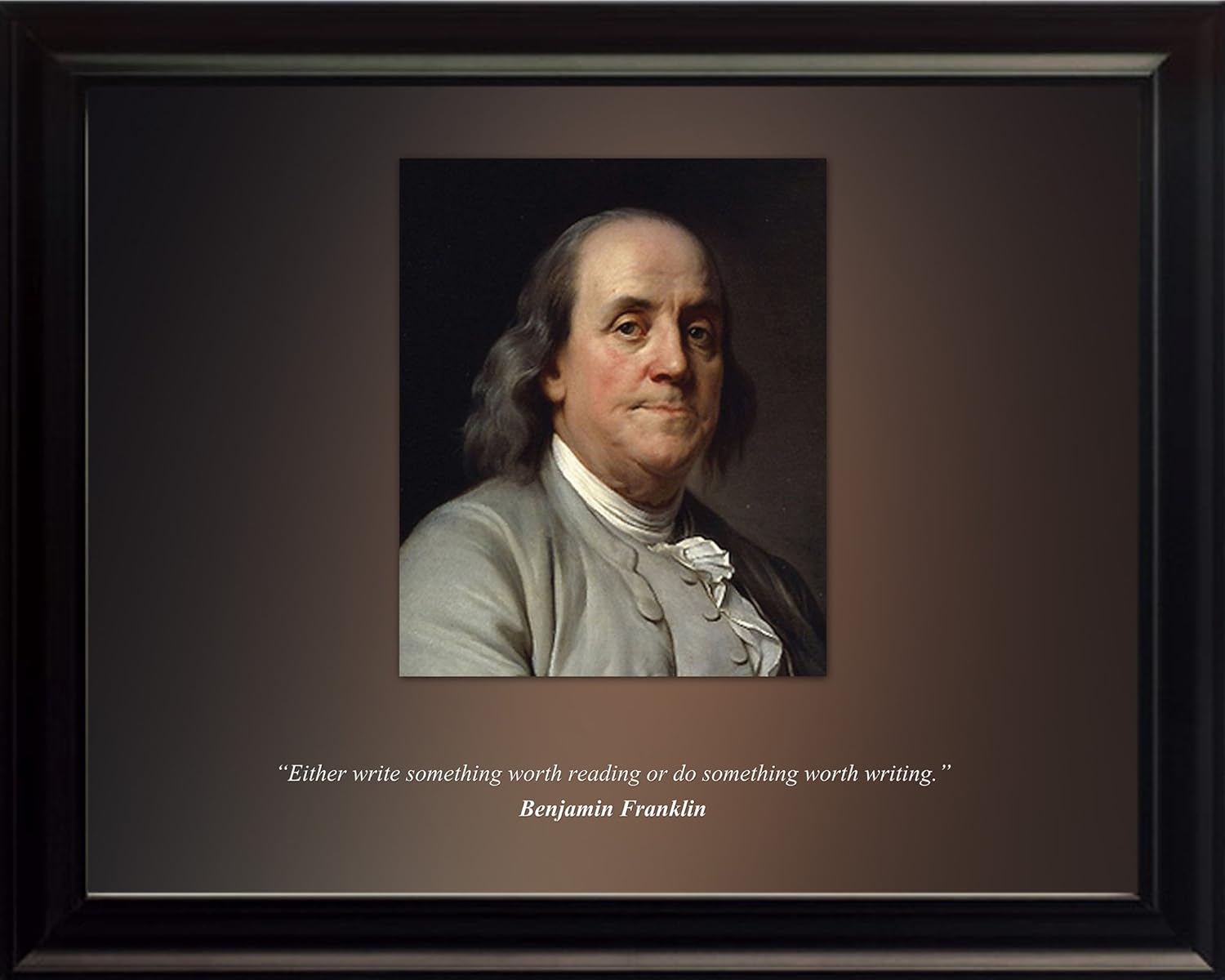 Amazon.com: Benjamin Franklin Inspirational Quote: Either write ...