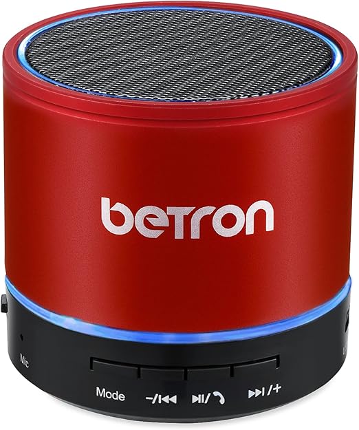 Betron KBS08 Bluetooth Speaker, Wireless, Portable, Mini, Red : Amazon ...