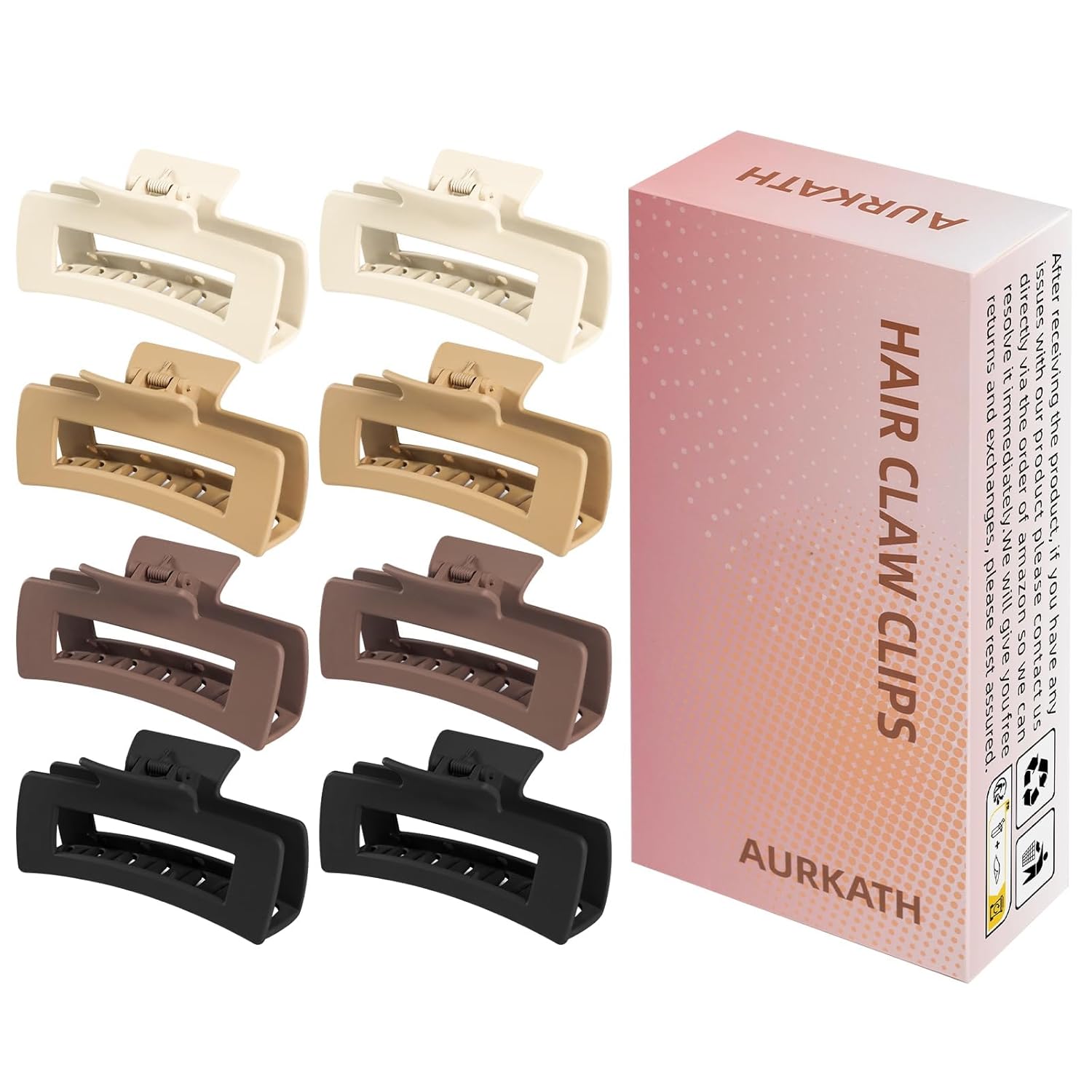 Pinzas para el cabello para mujer, clips grandes para cabello grueso y ...