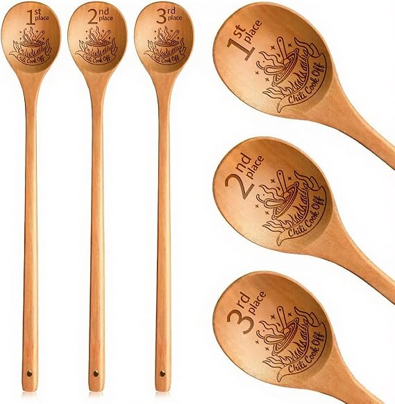 Amazon.com: 3 Pcs Chili Cook off Trophies Chili Cook off Prizes 1st 2nd ...