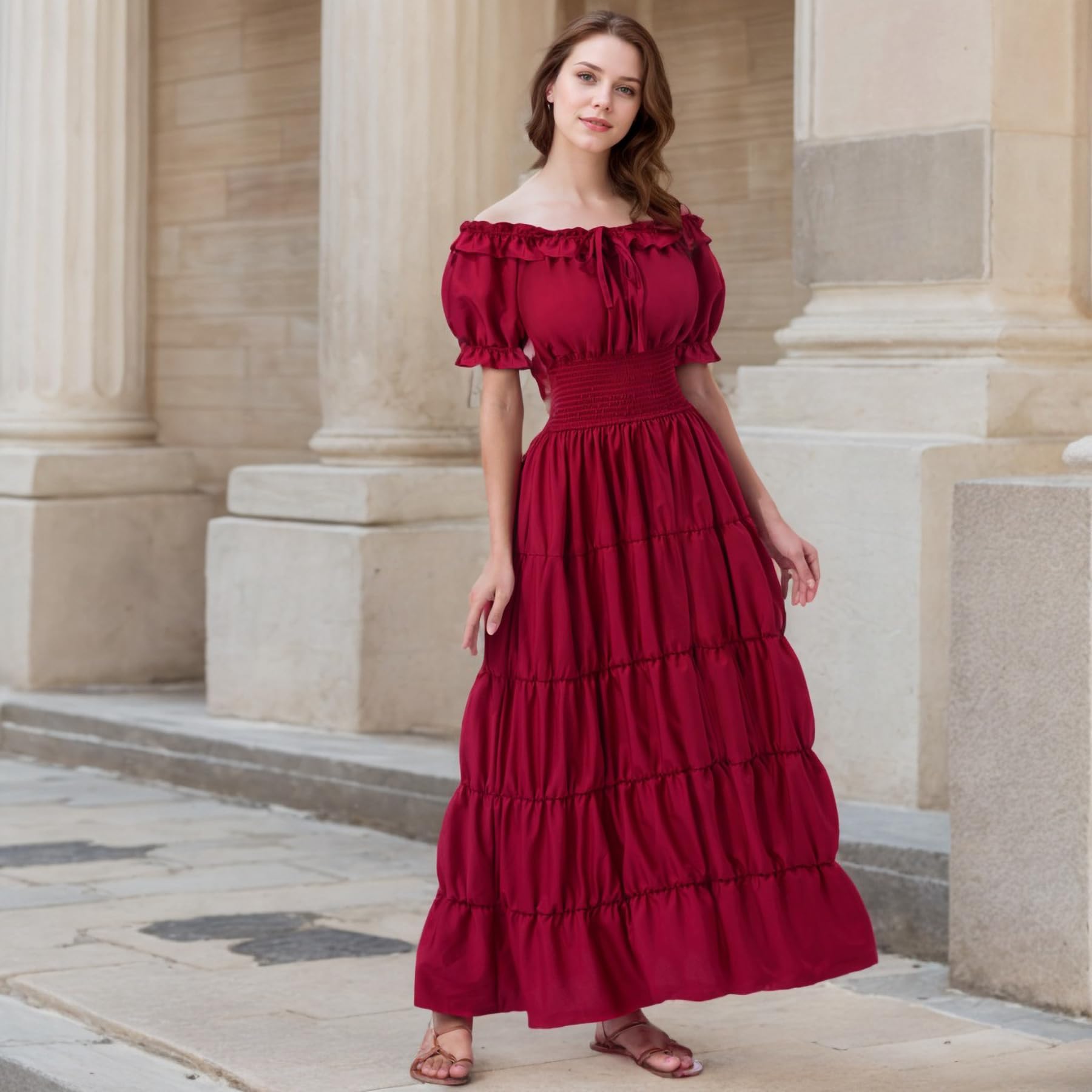 Snapklik.com : Women Renaissance Dress Pirate Peasant Wench Irish ...
