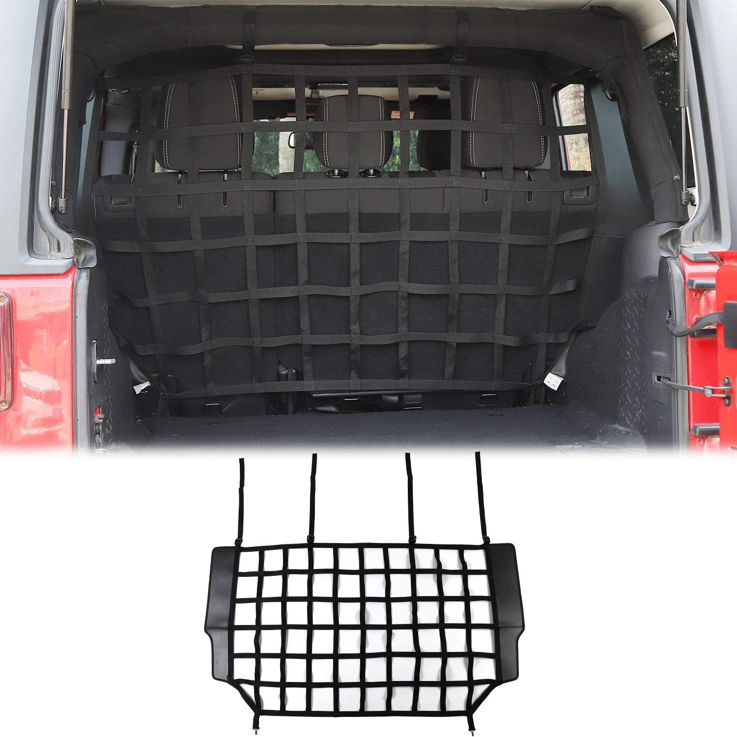 Amazon.com: Car Trunk Isolation Net Cargo Net, Backseat Dog Car Divider ...