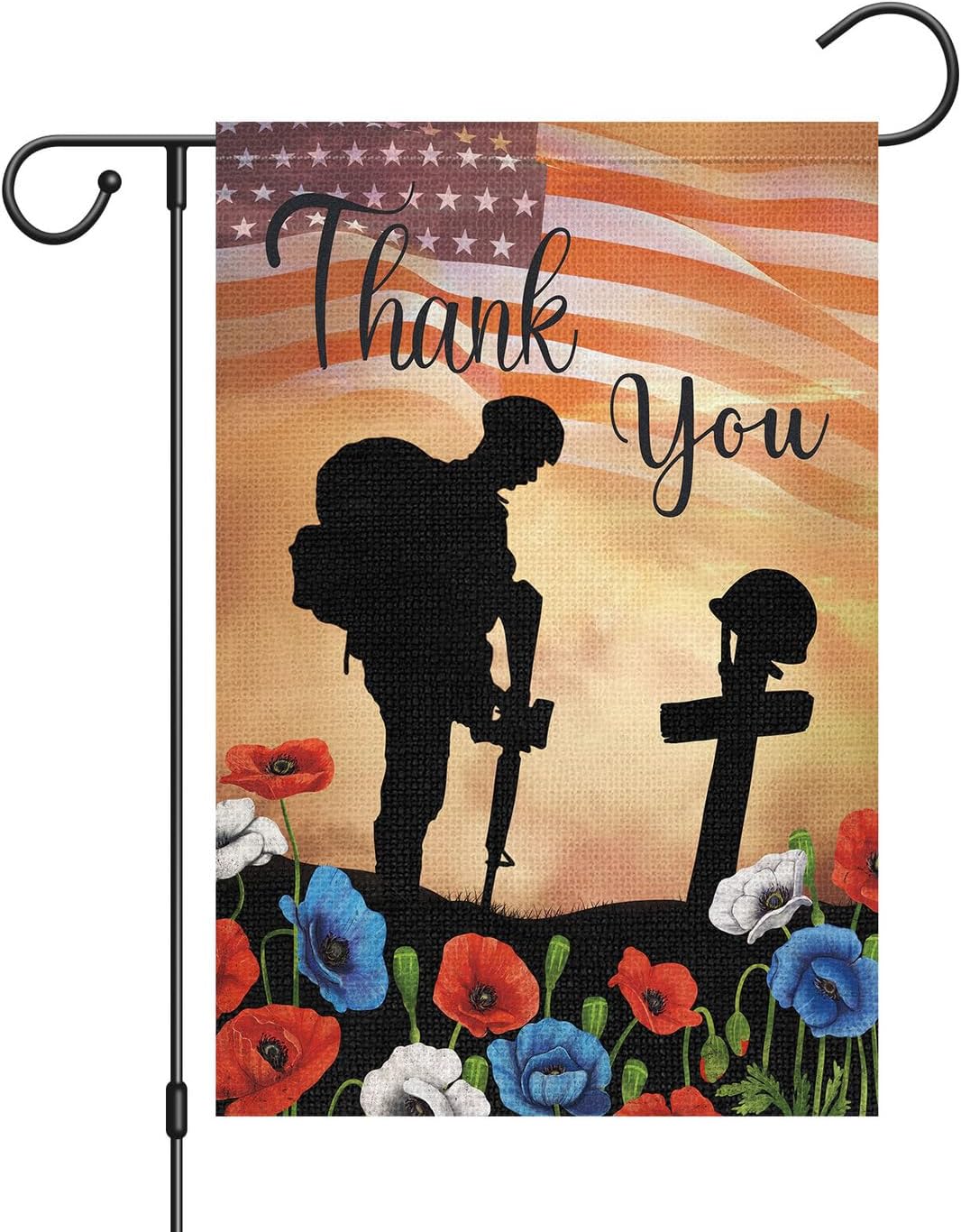 Amazon.com : Louise Maelys Patriotic Memorial Day Garden Flag 12x18 ...