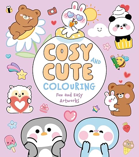 Cosy and Cute Colouring: Fun and Easy Artworks (Cosy Time) : Peto ...