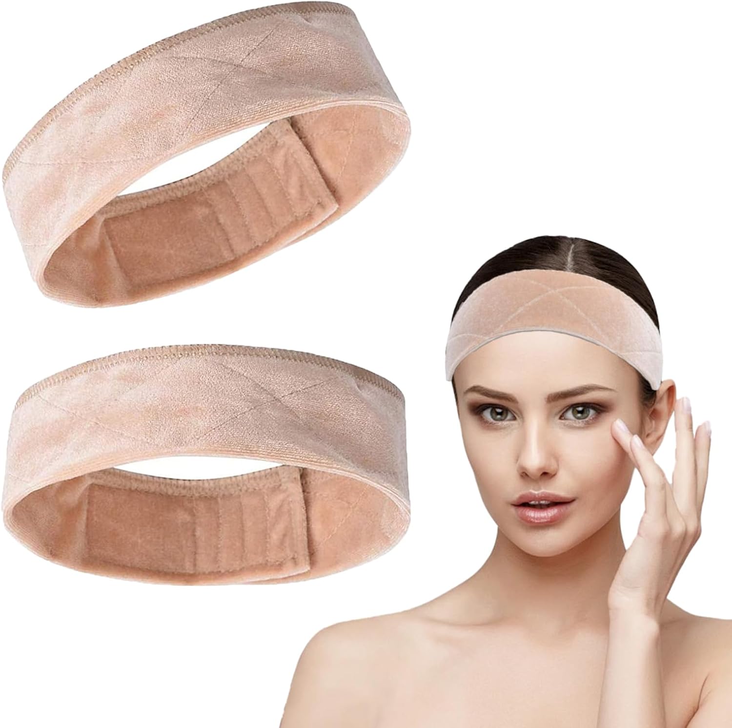 2Pcs Wig Grip Headband, Elastic Wig Headband, Beauty Flexible Velvet ...