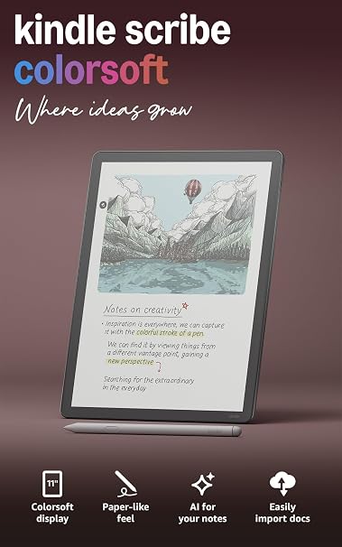 Kindle Scribe Colorsoft | Thin, light, powerful