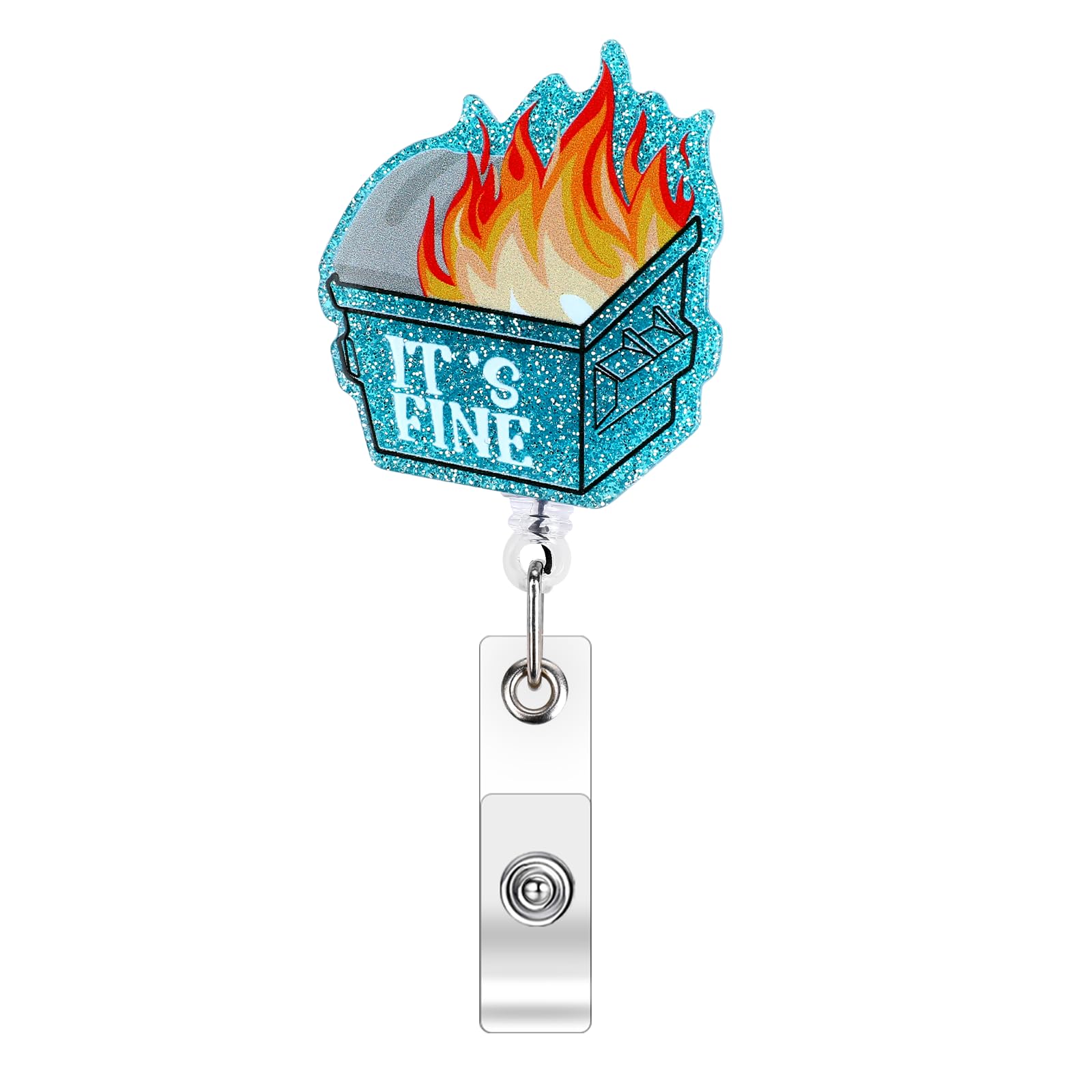 Snapklik.com : Funny Badge Reels Retractable Name Tag Alligator Clip ...