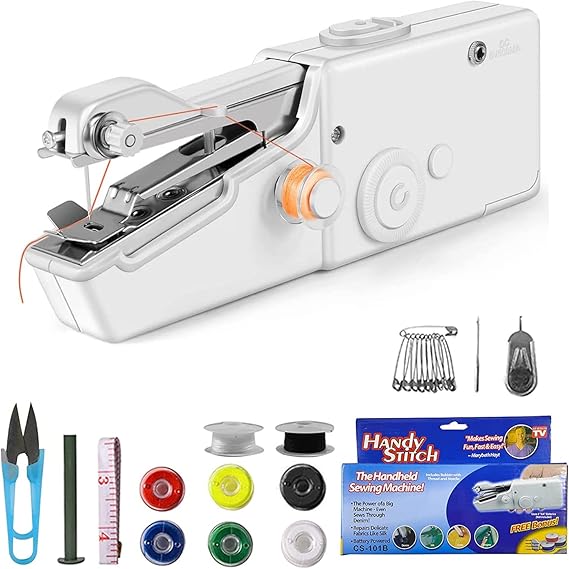 Amazon.com: Handheld Sewing Machine, Portable Sewing Machine, Mini ...