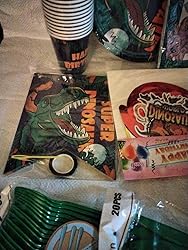 Amazon.com: Dinosaur Birthday Party Supplies Kit For Boys, Dinosaur ...