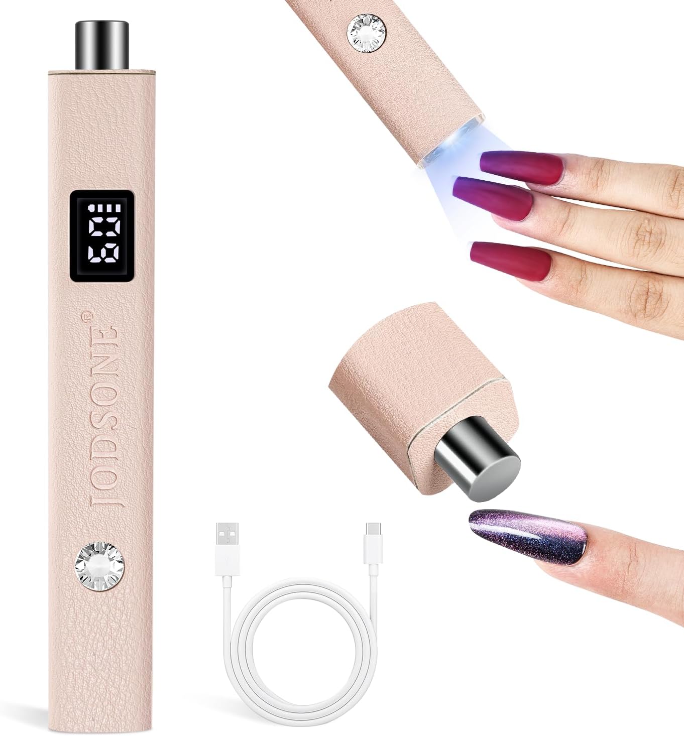 Amazon.com: JODSONE Handheld U V Lamp Mini with Magnet Nail Dryer ...