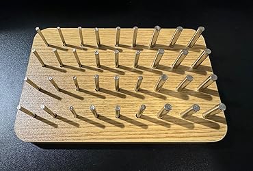 Amazon.com: OLVULGG 36-Hole Wooden Pegboard for Occupational Therapy ...