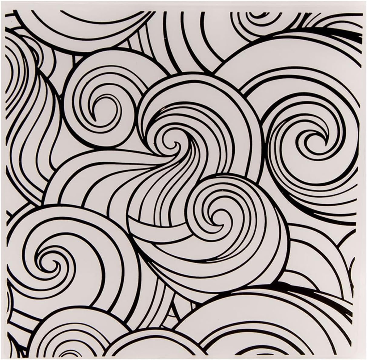 Amazon.com: Kamonda Plastic Embossing Folder Swirl Template for DIY ...