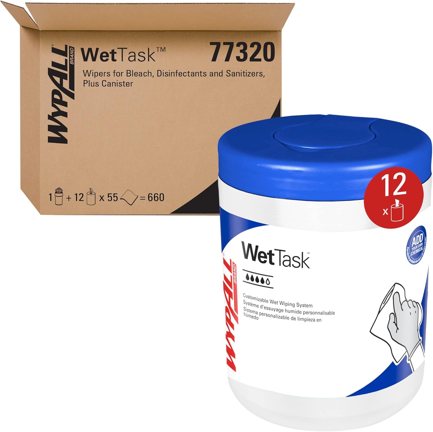 Amazon.com: WypAll Critical Clean Wipers for Bleach, Disinfectants, and ...