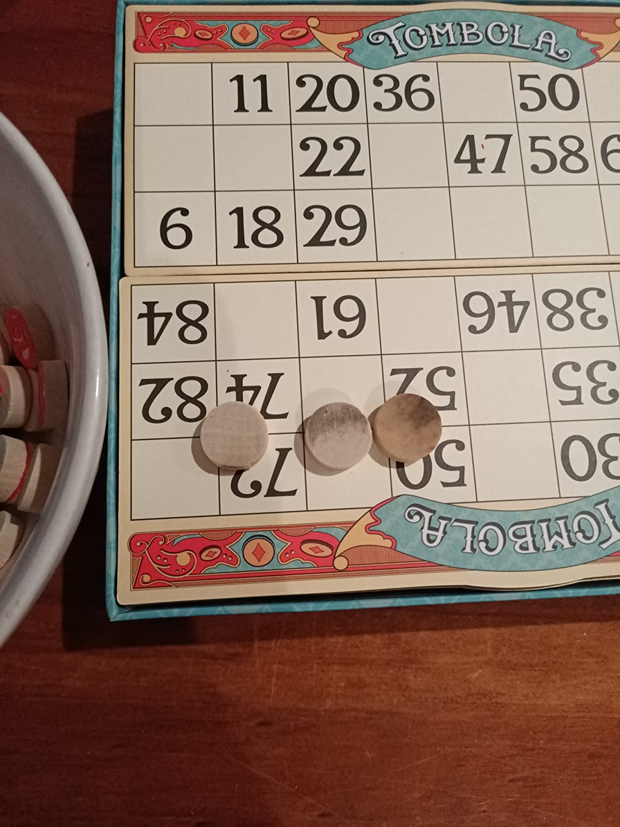 Tombola Bingo Board Game | The Italian Game of Chance for Family ...