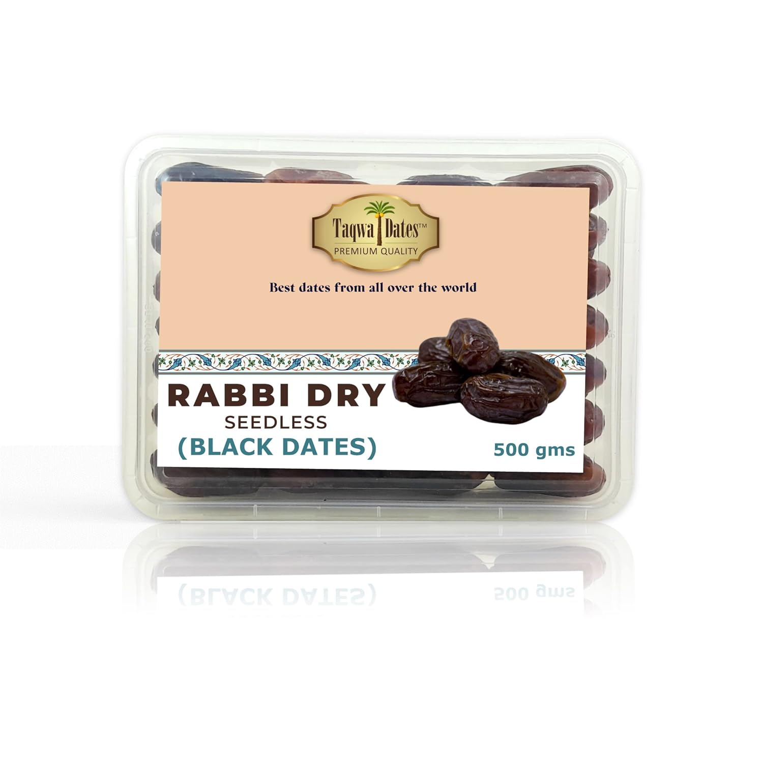 Taqwa Dates Rabbi Dry Seedless Date (500gm) : Amazon.in: Grocery ...
