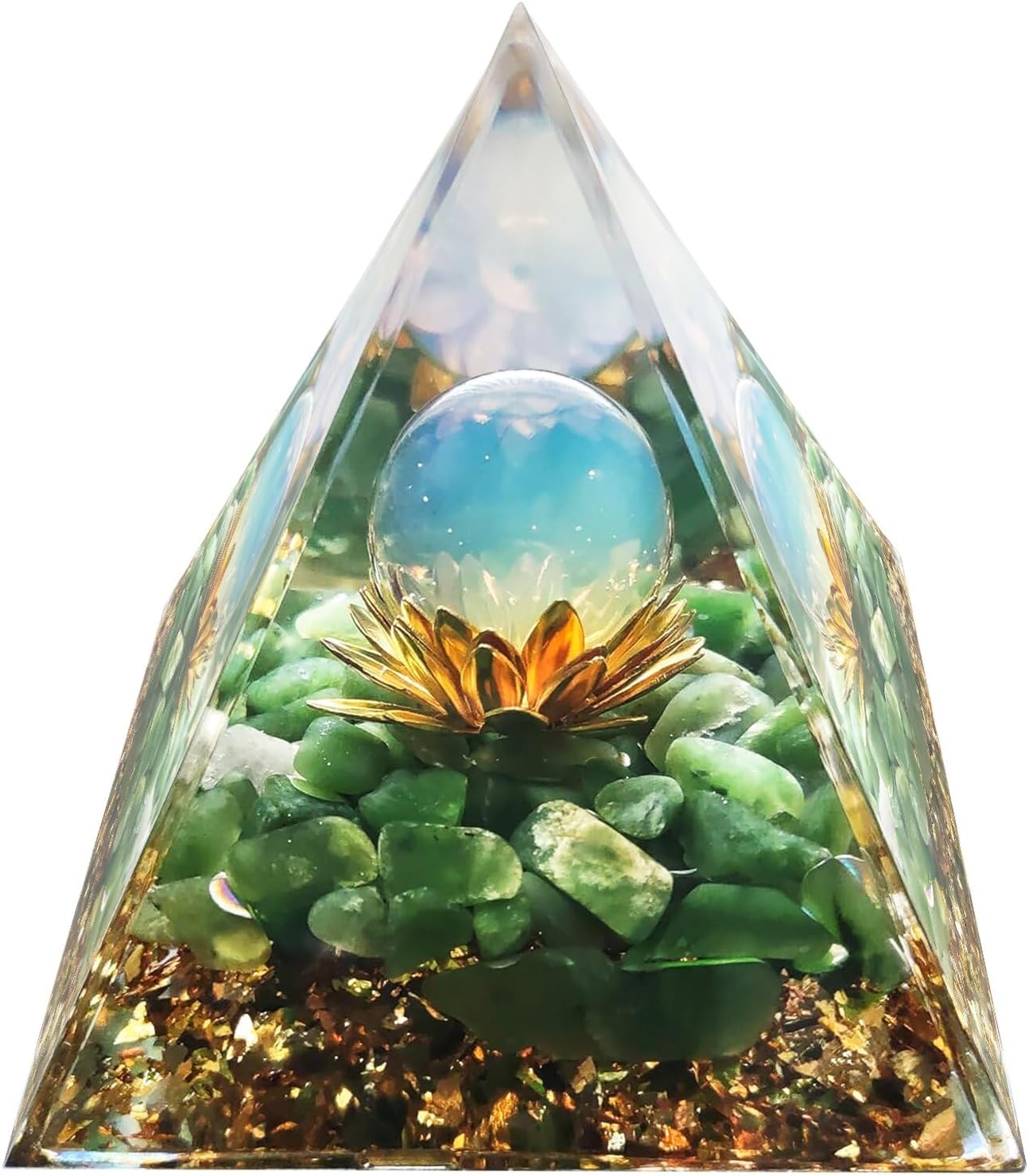 Amazon.com: Hopeseed Orgone Pyramid for Positive Energy, Orgonite ...