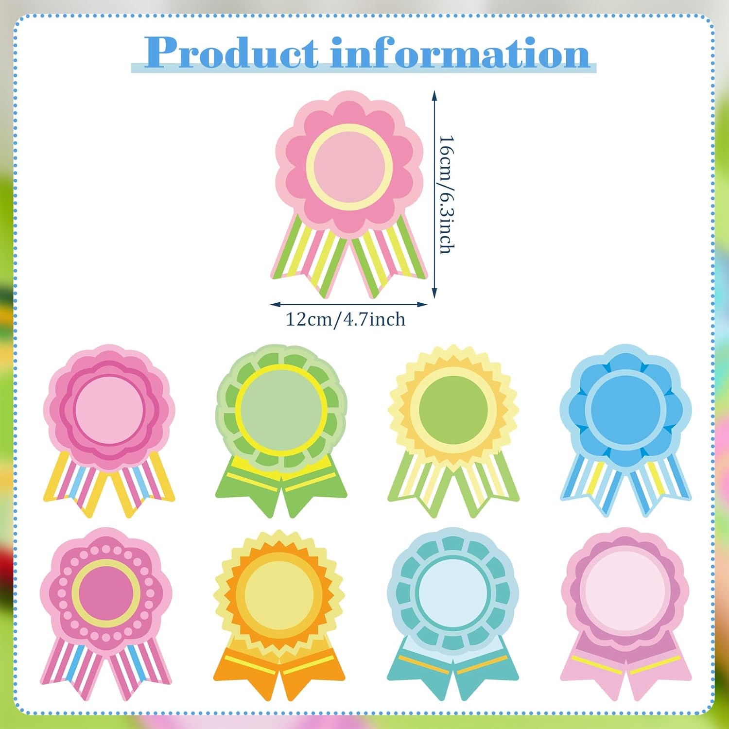 54 Pieces Ribbon Awards Cutouts Blank Award Ribbon Australia | Ubuy