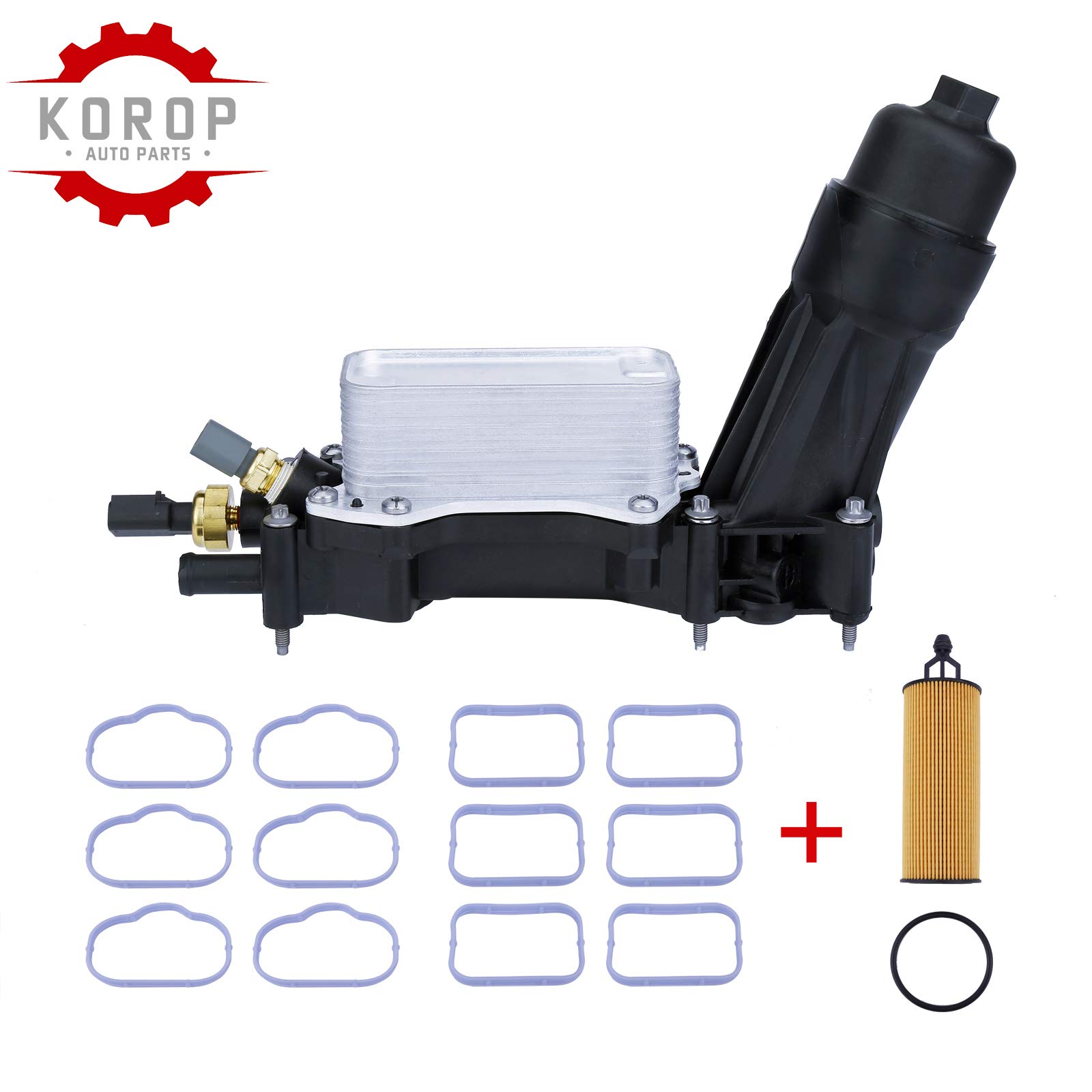 Buy Engine Oil Cooler and Oil Filter Housing Adapter Assembly with ...