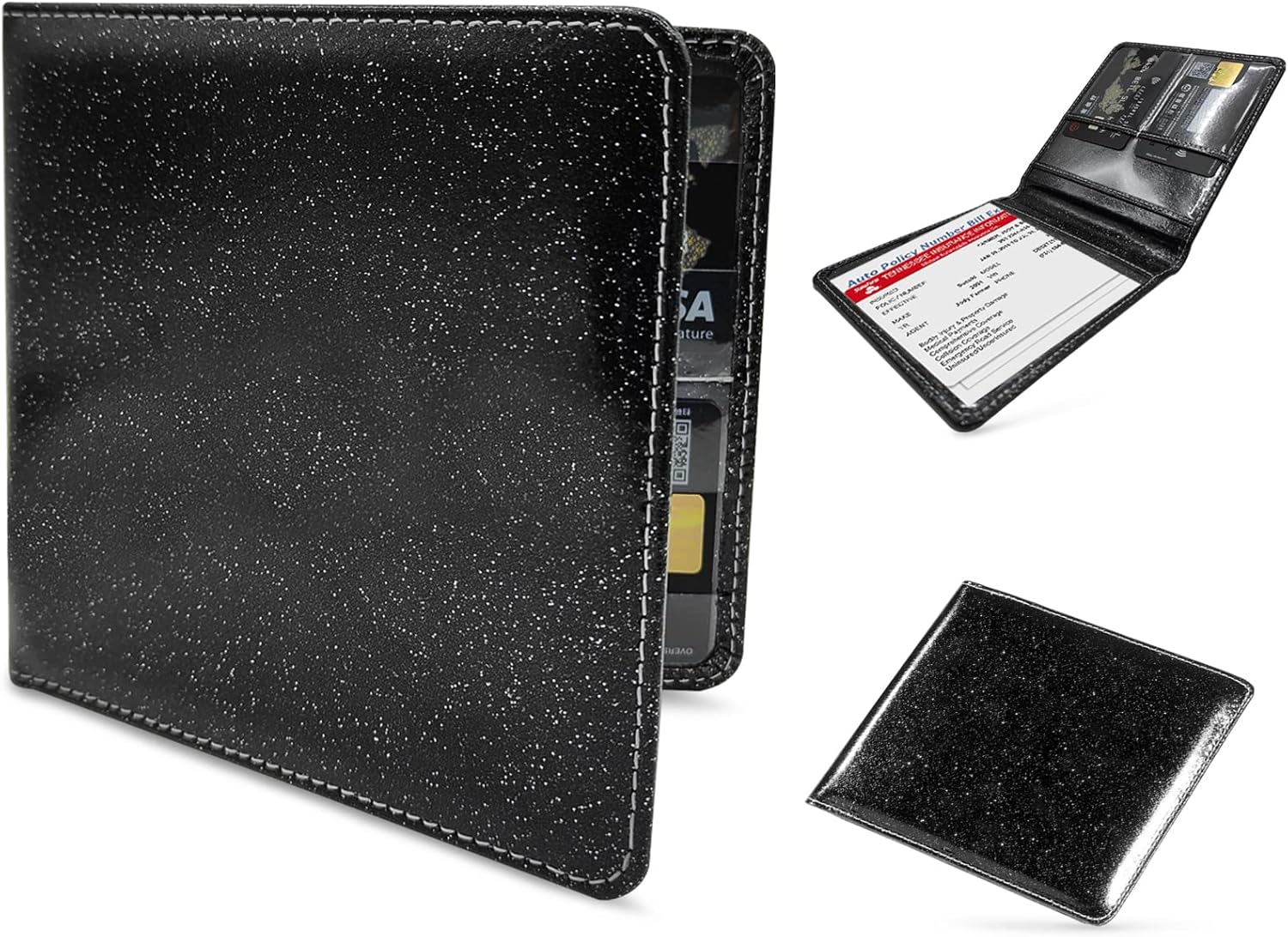 Amazon.com: Car Registration and Insurance Holder, Premium PU Leather ...