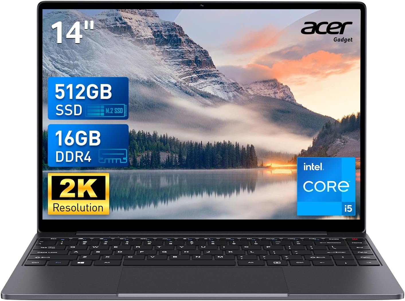 Amazon.com: Acer Gadget ETBook 14 Inch Laptop Computer, Intel Core i5 ...