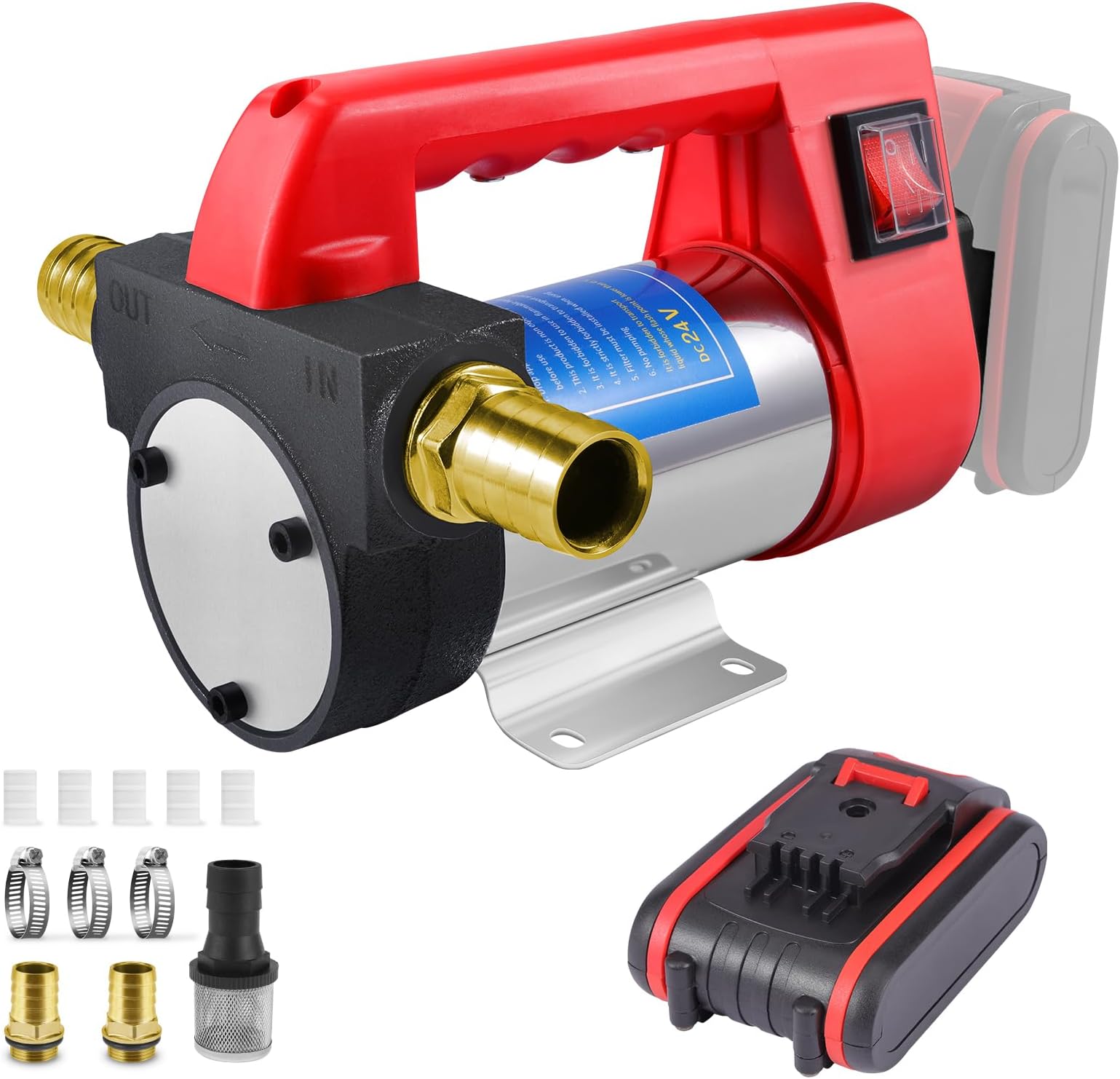 Amazon.com: Cordless Diesel Transfer Pump, Electric Oil Change Pump ...