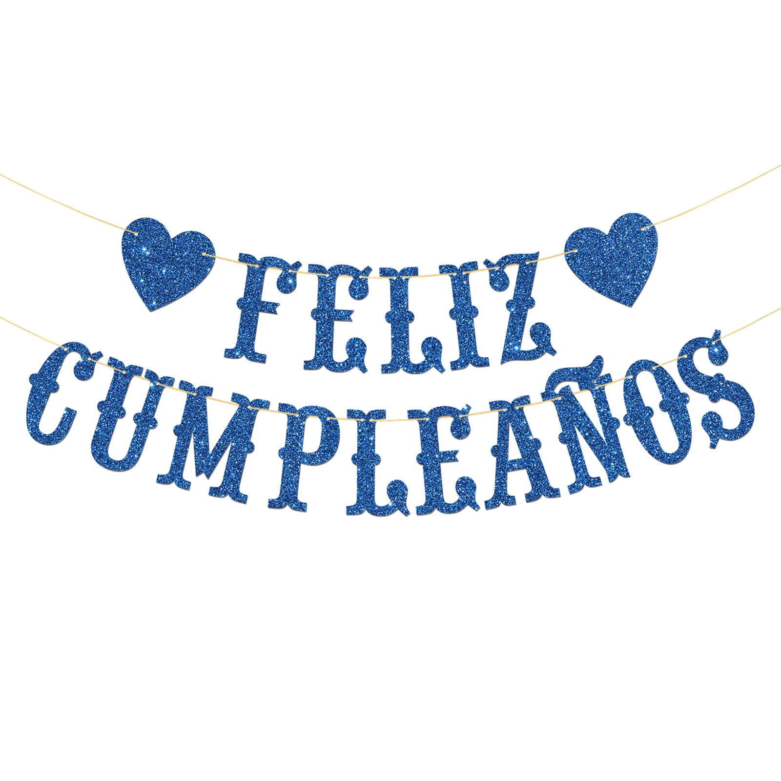Amazon.com: RoadSea Feliz Cumpleaños Banner - Boy Girl Kid Adult ...