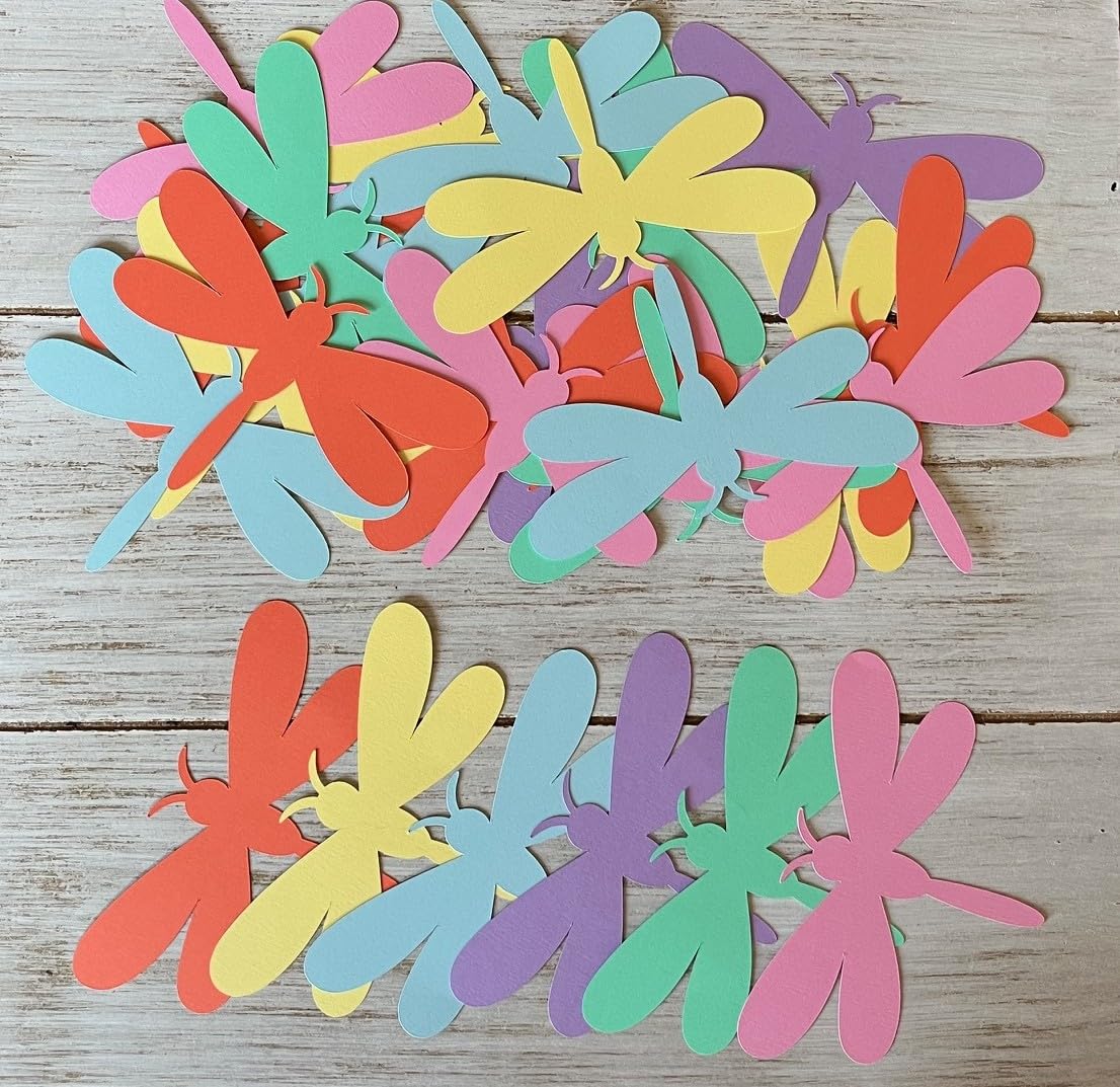 Amazon.com: Light Bright Dragonfly Cutouts Garden Birthday Wedding ...