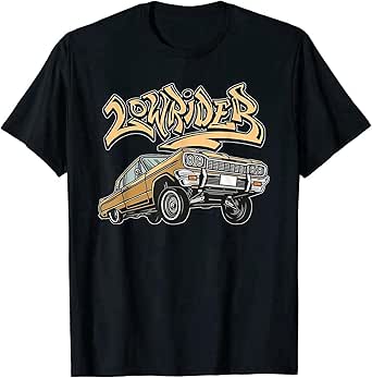 WANGJIA Chicano Cholo Low Rider Car - Camiseta unisex para hombre ...