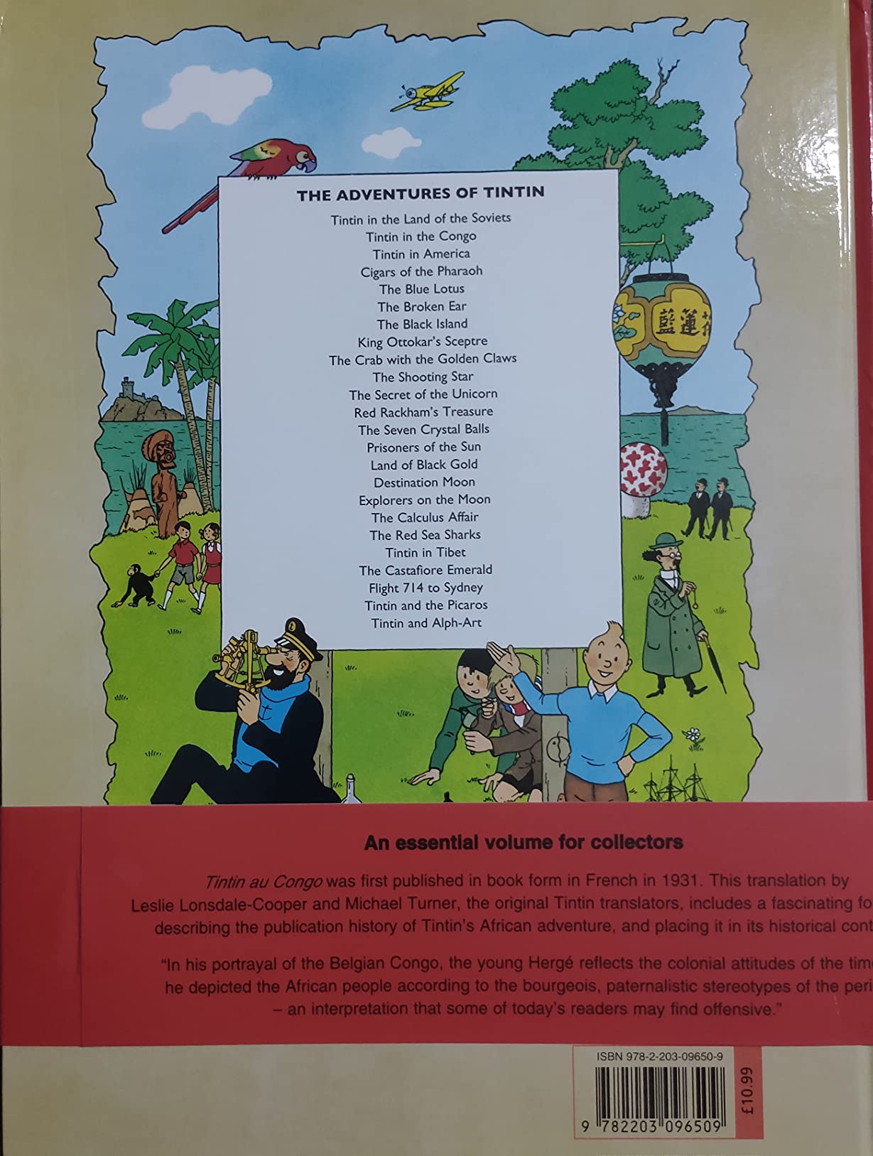 TIN TIN IN THE CONGO COLLECTORS EDITION : Hergé: Amazon.in: Books