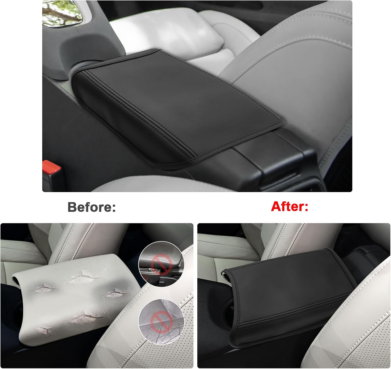 SXCY for 2024 Polestar 2 Armrest Cover 2024 Polestar 2 Center Console ...