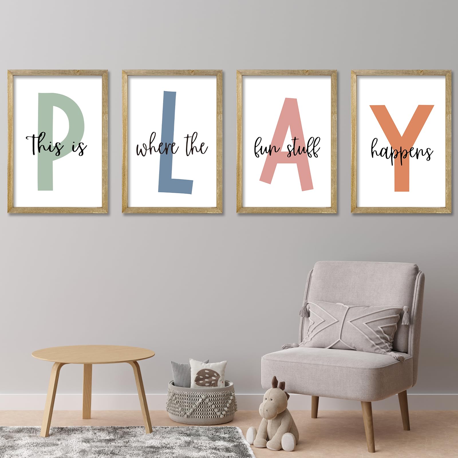 Amazon.com: This Is Where The Fun Stuff Happens Kids Playroom Wall Art ...