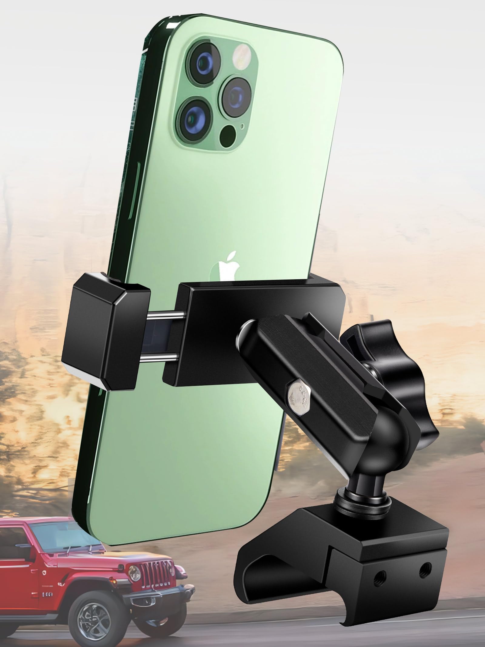 Amazon.com: Nilkatss Upgrade Aluminum Alloys Phone Mount for Jeep ...