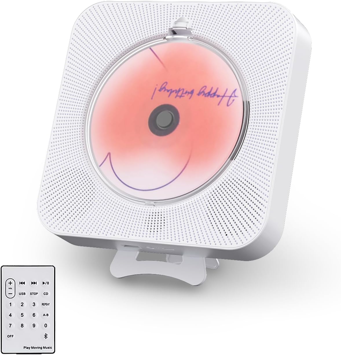 Amazon.com: CD Player Portable with Bluetooth 5.0 - Wall Mountable ...