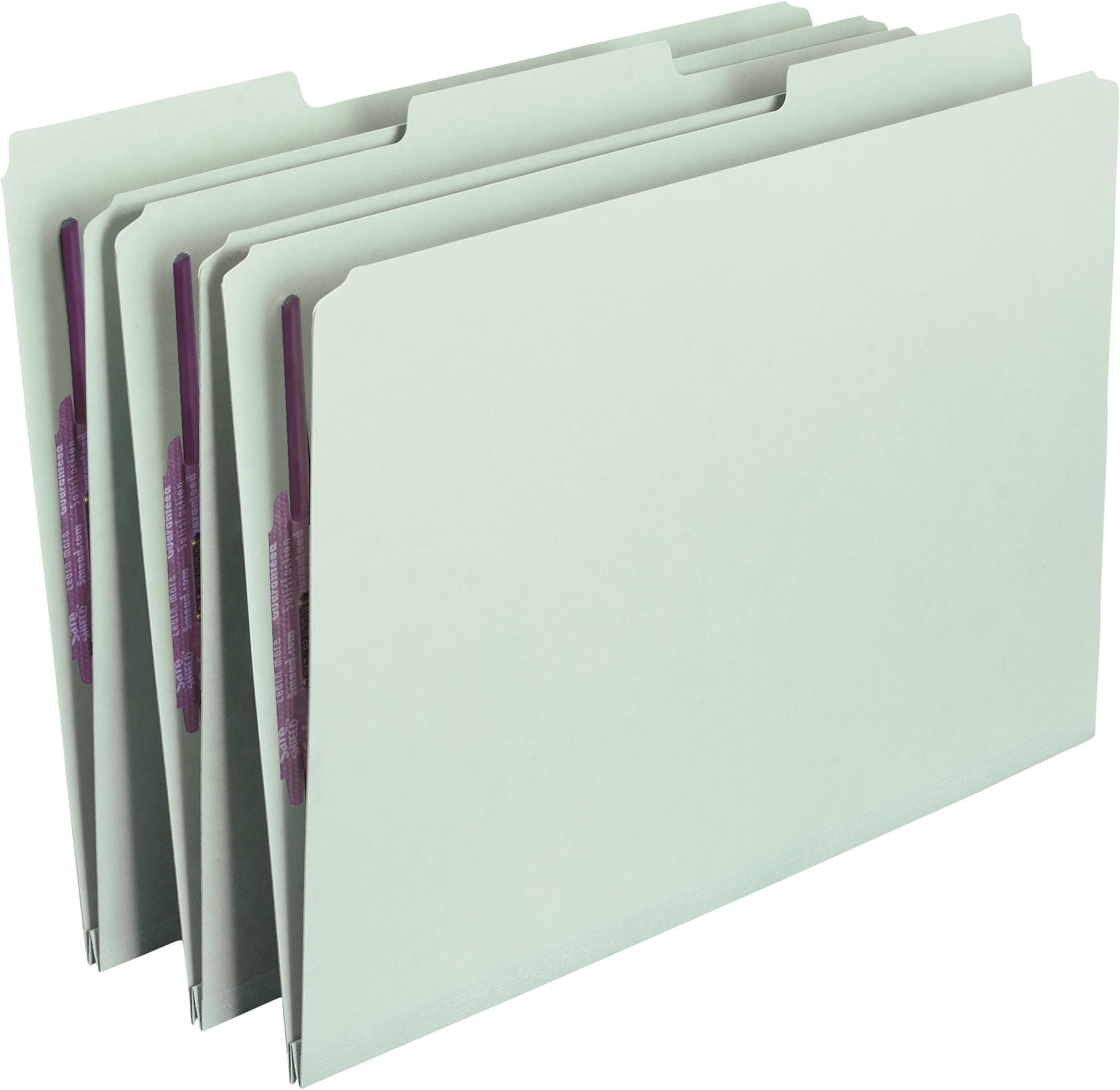 Amazon.com : Smead Pressboard Fastener File Folder with SafeSHIELD ...