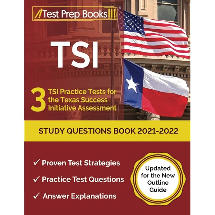 Buy TSI Study Questions Book 2021-2022: 3 TSI Practice Tests for the ...
