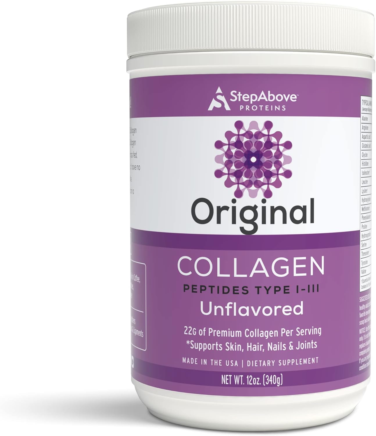 Buy Step Above Proteins, Original Collagen Peptides, 100% Natural ...