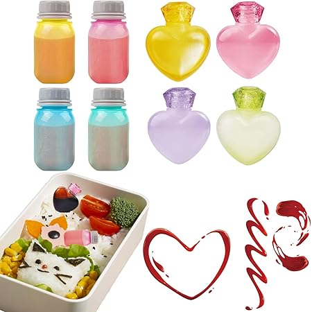 Amazon.com: WXOIEOD 8 Pieces Mini Condiment Bottles for Lunch Box, Mini ...