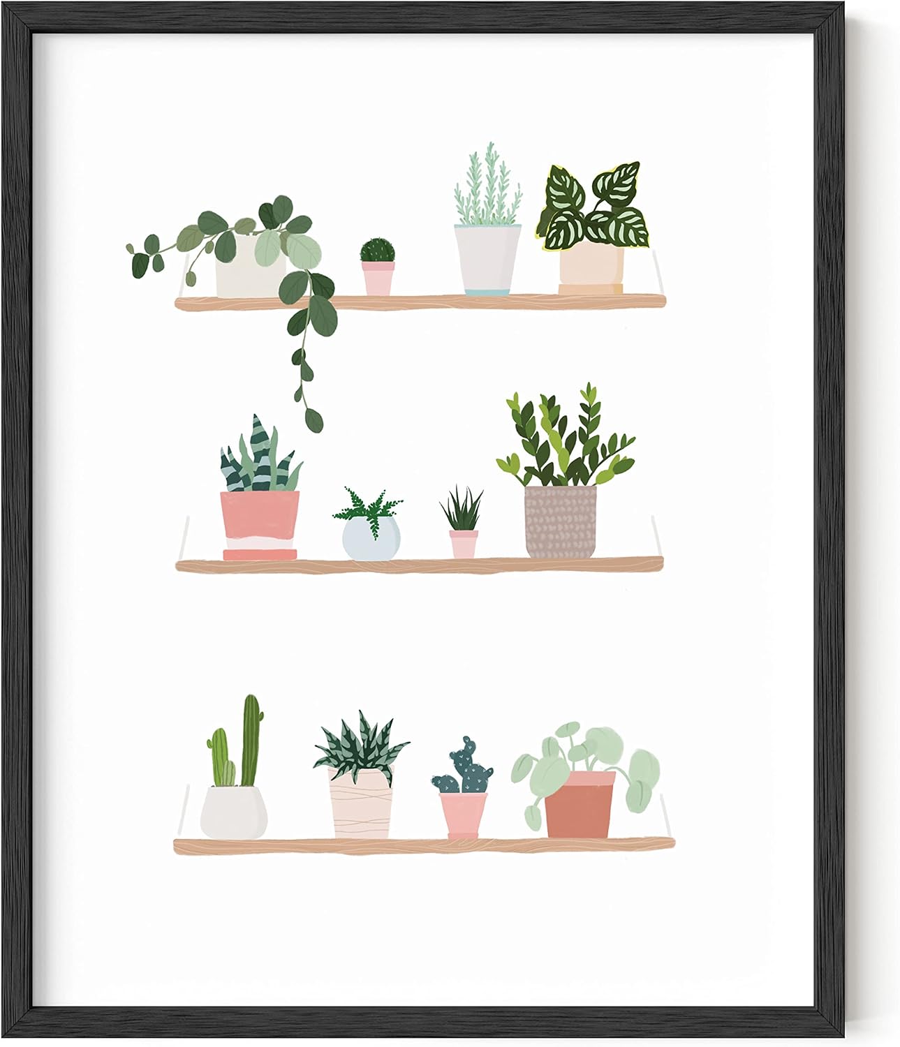 Amazon.com: HAUS AND HUES Botanical Wall Art – Cactus and Succulent ...