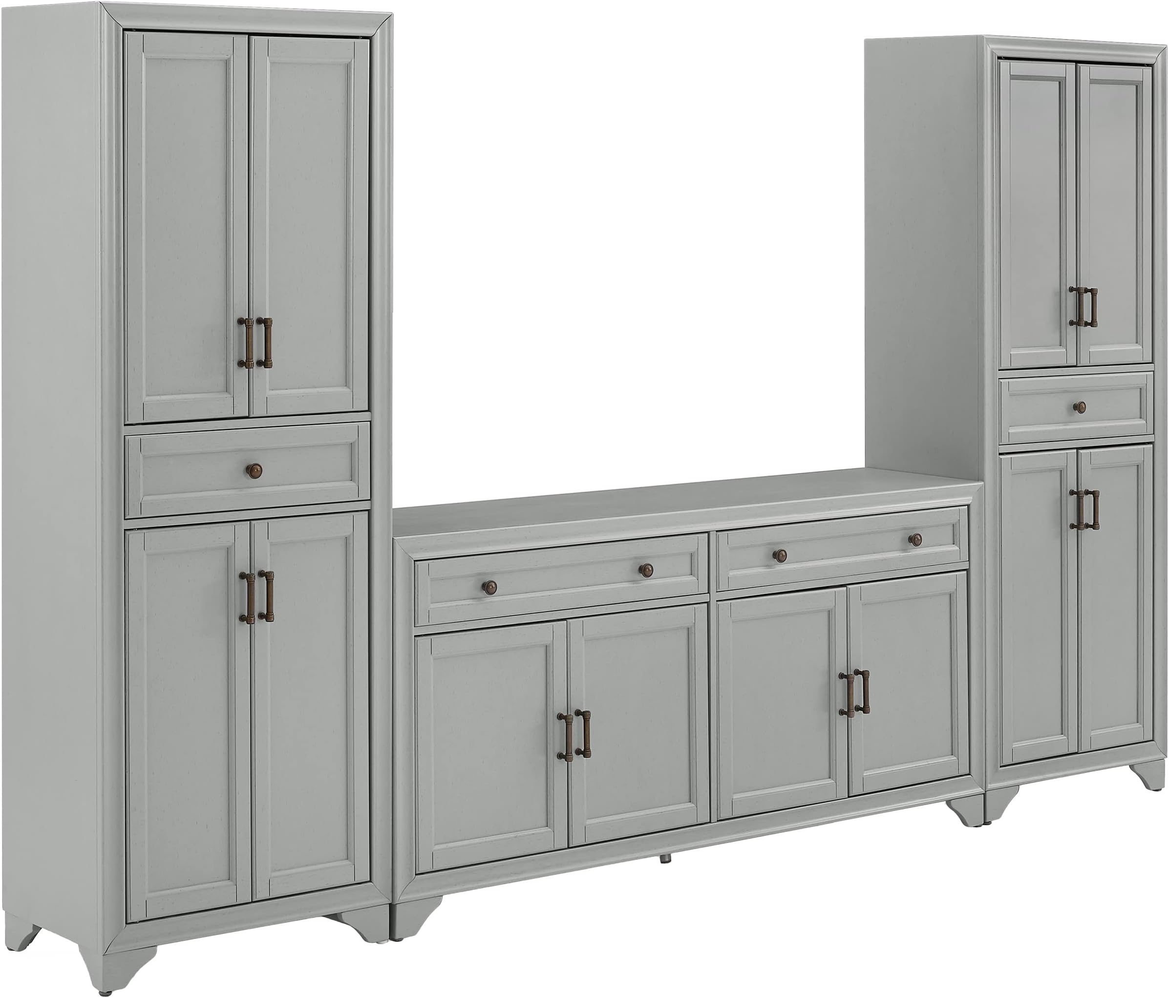 Amazon.com - Crosley Furniture Stanton 3-Piece Sideboard and Pantry Set ...