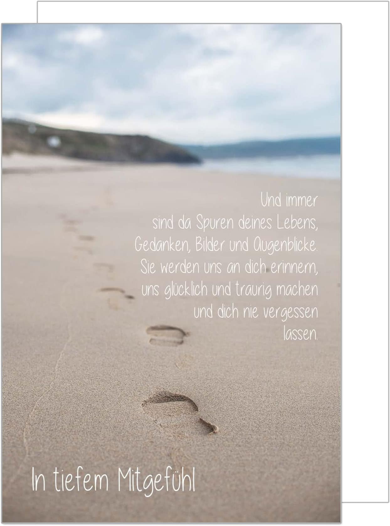 Edition Seidel Premium Trauerkarte mit Umschlag. Beileidskarte Trauer ...