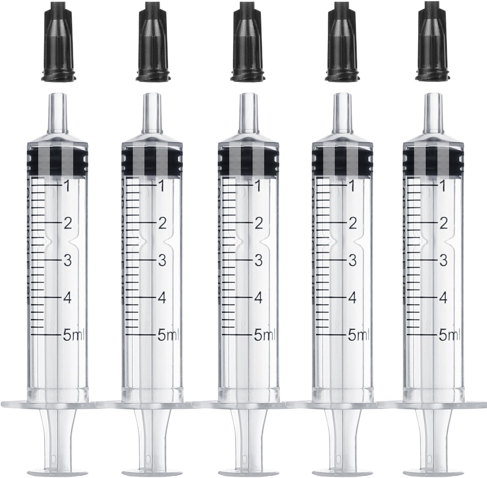 Amazon.com: 5ml Plastic Syringe Without Needle for Liquid - Measuring ...